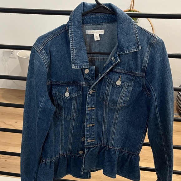 Chelsea & Violet | Jackets & Coats | Chelsea Violet Dark Blue Jean ...
